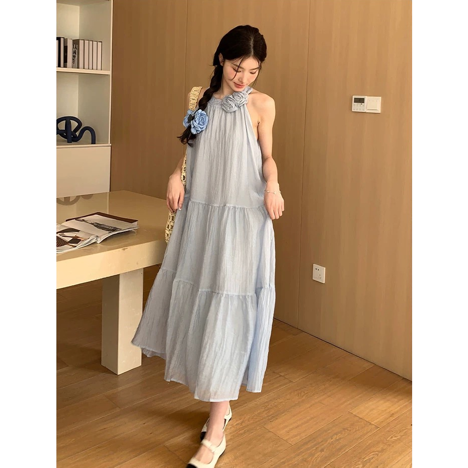 Jual Gaun Bunga Tiga Dimensi Baru Yang Lembut Untuk Liburan, Temperamen ...