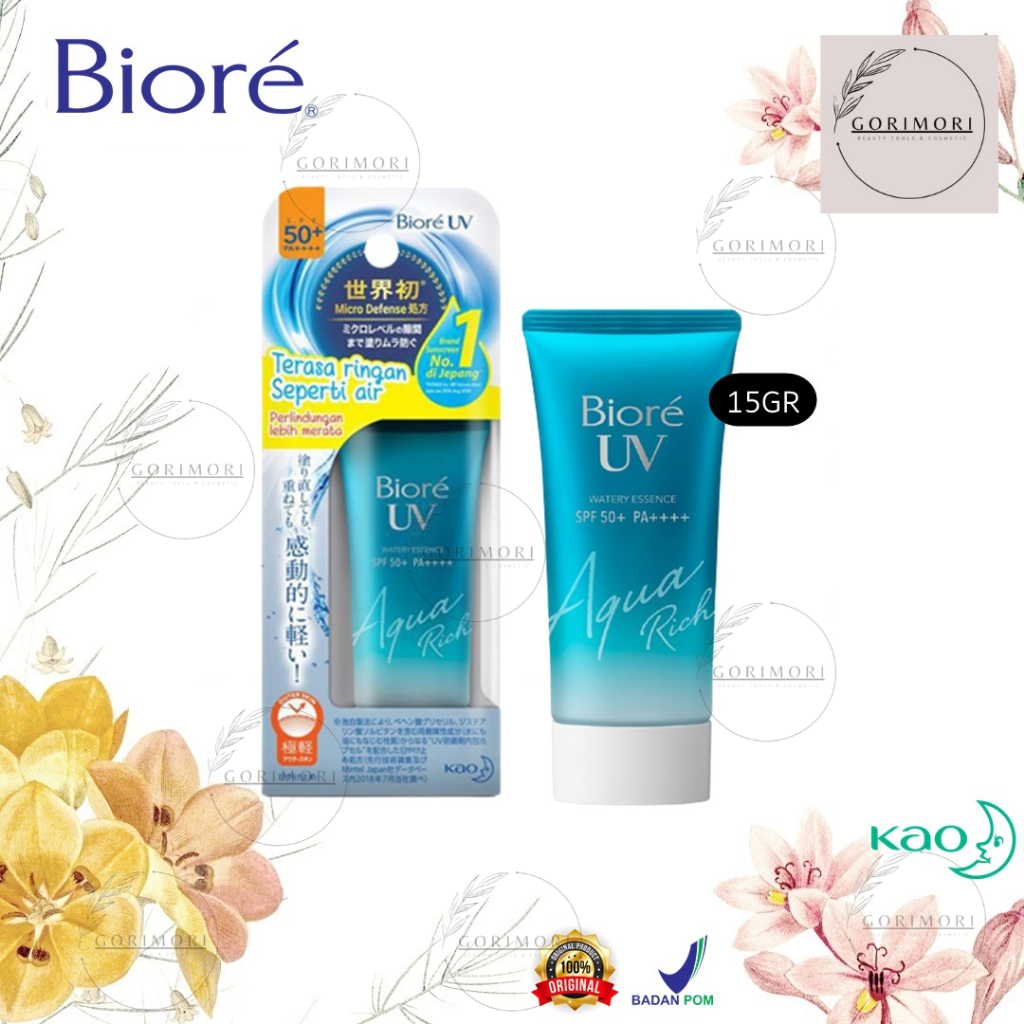 Jual [𝙂𝙊𝙍𝙄𝙈𝙊𝙍𝙄] BIORE UV AQUA RICH WATERY ESSENCE | SPF 50 PA++++ SUNBLOCK - SUNSCREEN | Shopee ...