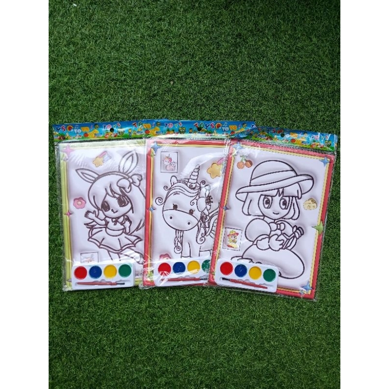 Jual sticker gambar/gambar mewarnai/melukis karakter | Shopee Indonesia