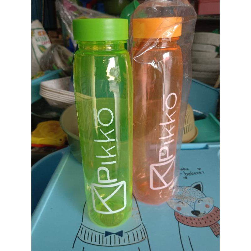Jual Botol air minum sehat pikko novaria plastik warna warni / botol ...