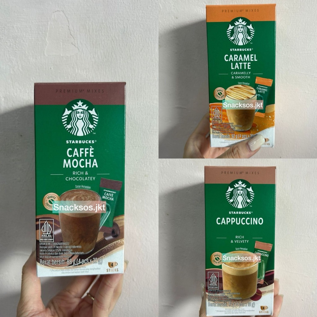 Jual STARBUCKS CAFFE MOCHA RICH & CHOCOLATE / CARAMEL LATTE ...