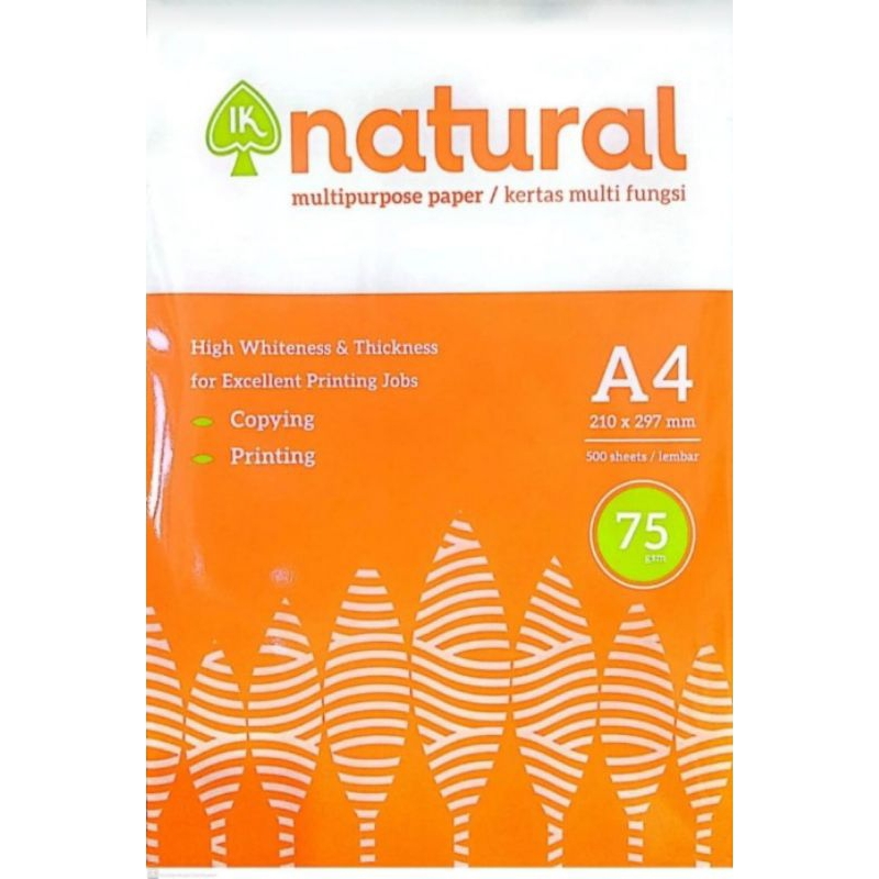 Jual Kertas HVS Natural A4 75gr/Rim | Shopee Indonesia