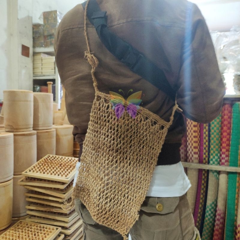 Jual TAS BADUY BAHAN KULIT KAYU TAS RAJUT BADUY KULIT KAYU TAS SLEMPANG ...