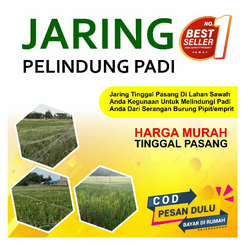 Jual jaring pelindung padi/Jaring pengaman padi | Shopee Indonesia