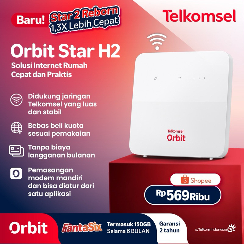 Jual Modem Telkomsel Orbit Star H2 | Shopee Indonesia