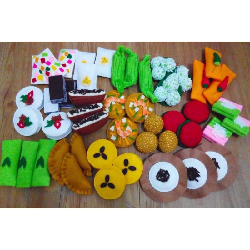 Jual 1 paket isi 20 pcs Mainan edukasi anak jajanan pasar jajanan ...