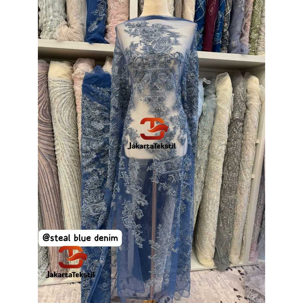 Jual [ 153 ] TULE SULTAN - Kain Kebaya Tile Tule Bordir Accesories ...