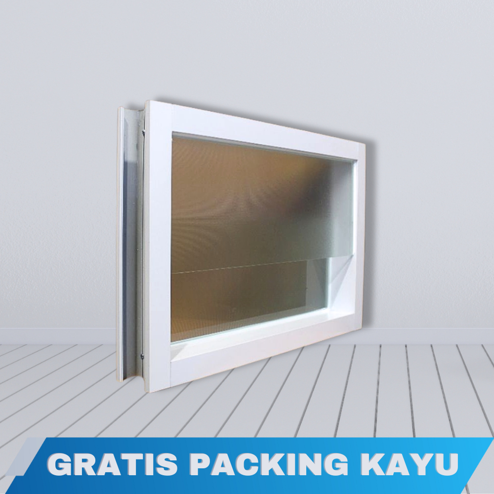 Jual Jendela Boven Aluminium Kaca Zig Zag 40x60 cm Gratis Packing Kayu ...