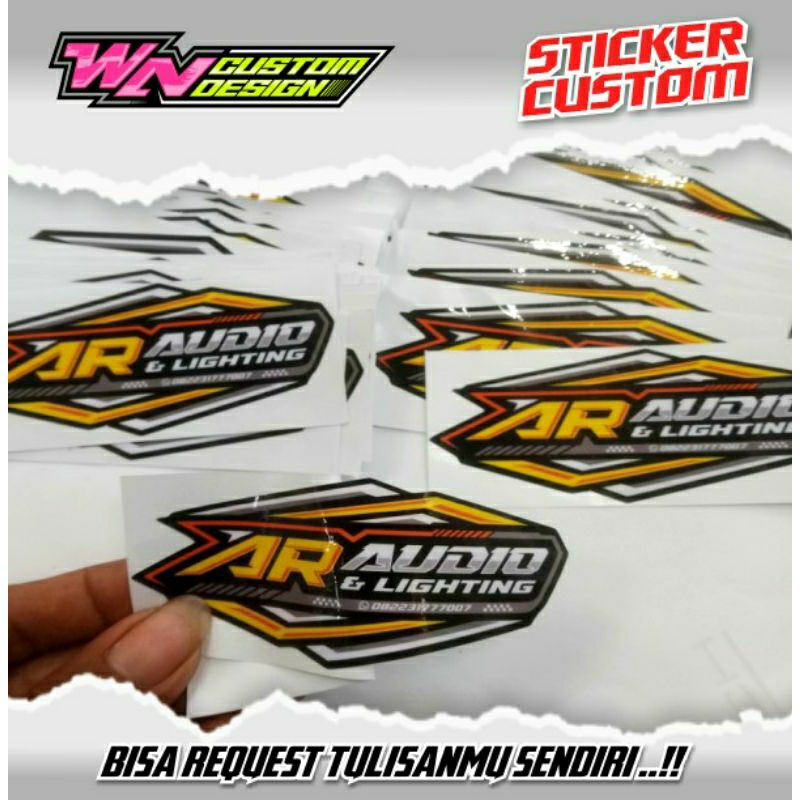 Jual STIKER NAMA CUSTOM, STIKER SOUND SYSTEM | Shopee Indonesia