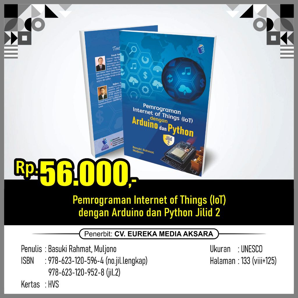 Jual Pemrograman Internet Of Things Iot Dengan Arduino Dan Python 7696