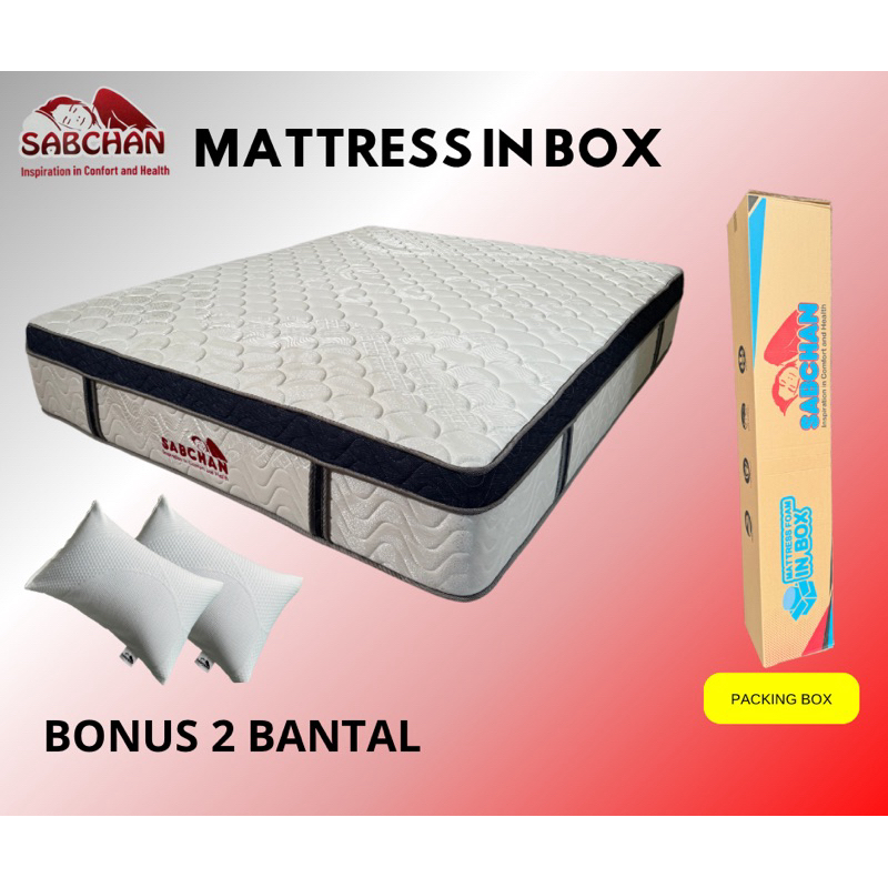 Jual Kasur In Box Sabchan Tebal 30 cm Matras In Box Kasur Busa Quilting ...