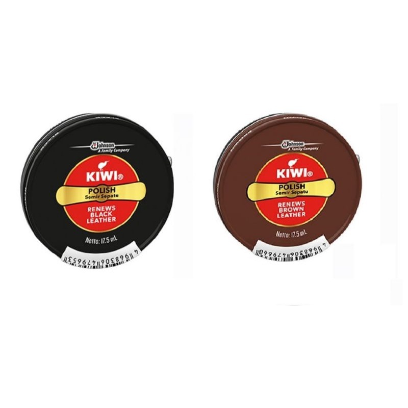 Jual Kiwi Semir Sepatu Padat Hitam Cokelat 17,5 gr | Shopee Indonesia