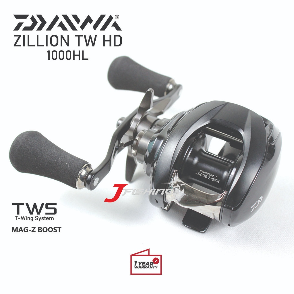 Jual Reel BC DAIWA ZILLION TW HD 22 | 1000 HL XH XHL | Japan | Bait Casting | Handle Kanan ...