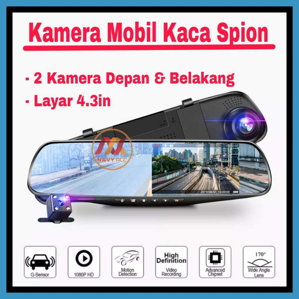 Jual NS Kamera Mobil Kaca Spion 2 Kamera - Dvr Mobil Kaca Spion KMS02 ...