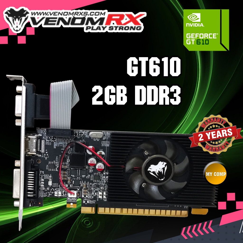 Jual Venomrx GT610 2GB 64 Bit DDR3 VGA Card Nvidia | Shopee Indonesia