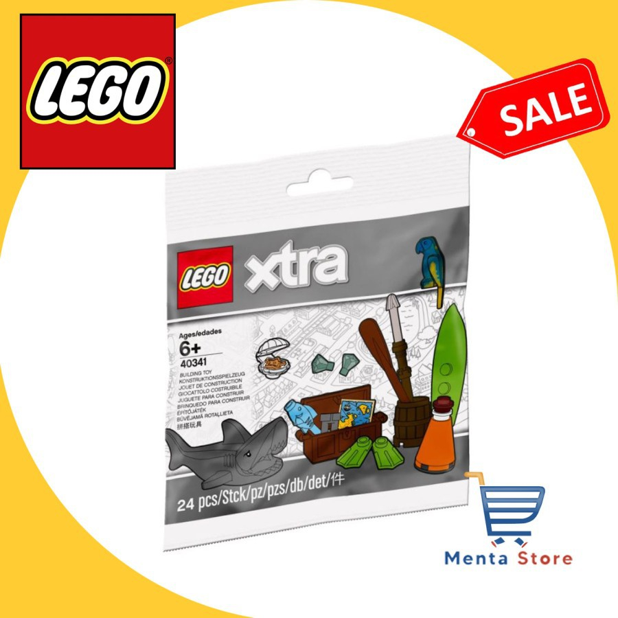 Jual LEGO Xtra 40341 Sea Accessories Exclusives Ocean Theme Shark Fish ...