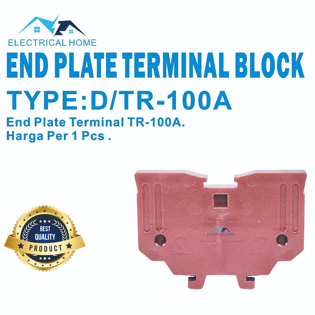 Jual End Plate Terminal Block TR 100A Din Rail. | Shopee Indonesia