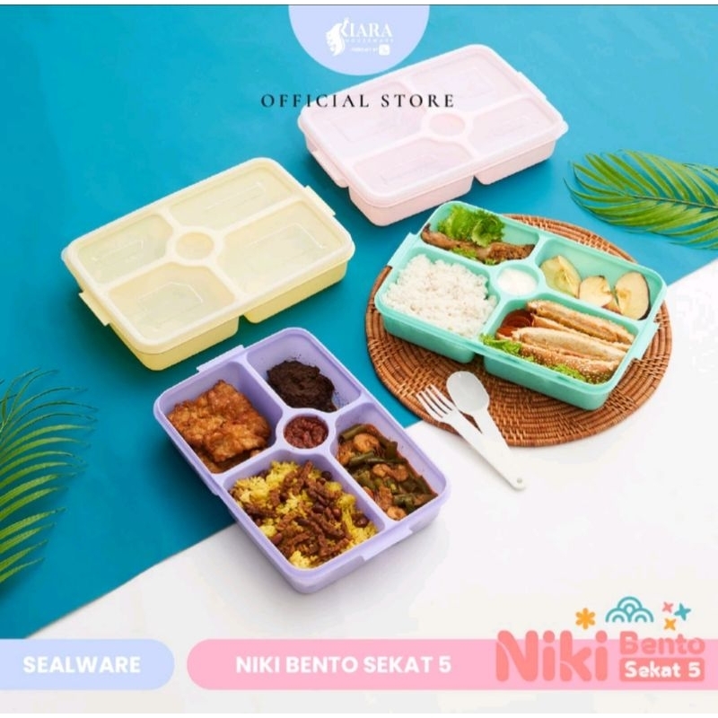 Jual Lunch Box 5 sekat NIKI BENTO /Kotak Makan ANAK TK SD / Kotak Bekal | Shopee Indonesia