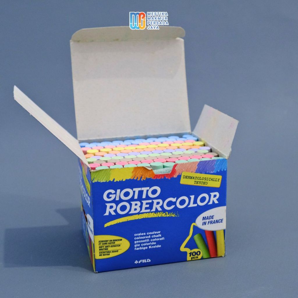 Jual Giotto Kapur Warna Warni Robercolor Chalk Blackboard / Kapur Papan ...