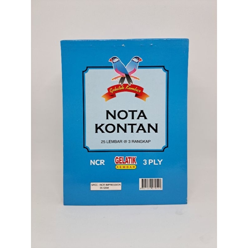 Jual NOTA KONTAN BESAR 3 PLY GELATIK (JUAL/PK) 1PK ISI 10 BUKU | Shopee ...