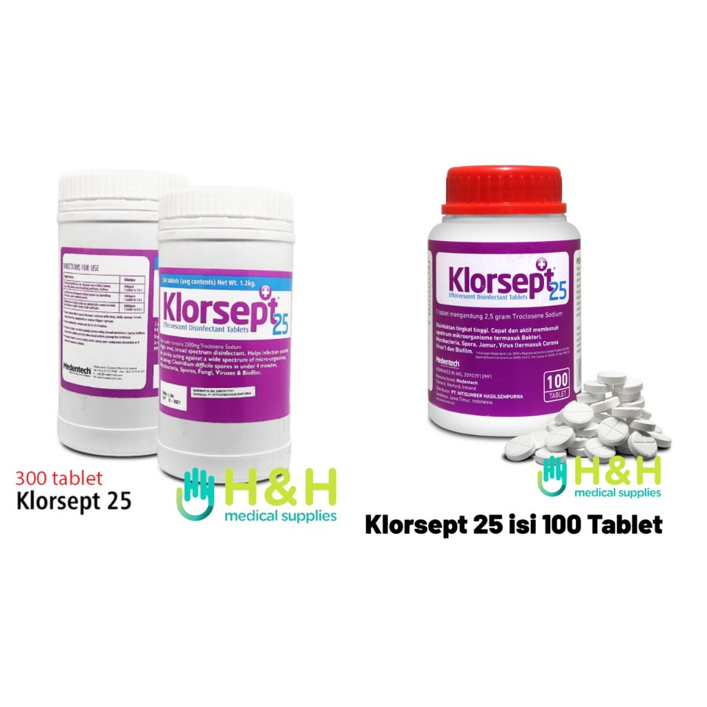 Jual Klorsept 25 / Tablet Desinfektan / Pembersih Lantai / Desinfektan ...