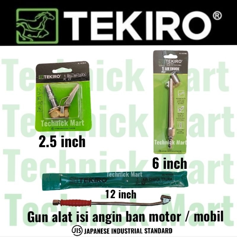 Jual TEKIRO air chuck Gun isi angin ban mobil / motor 2.5 inch 6 inch ...