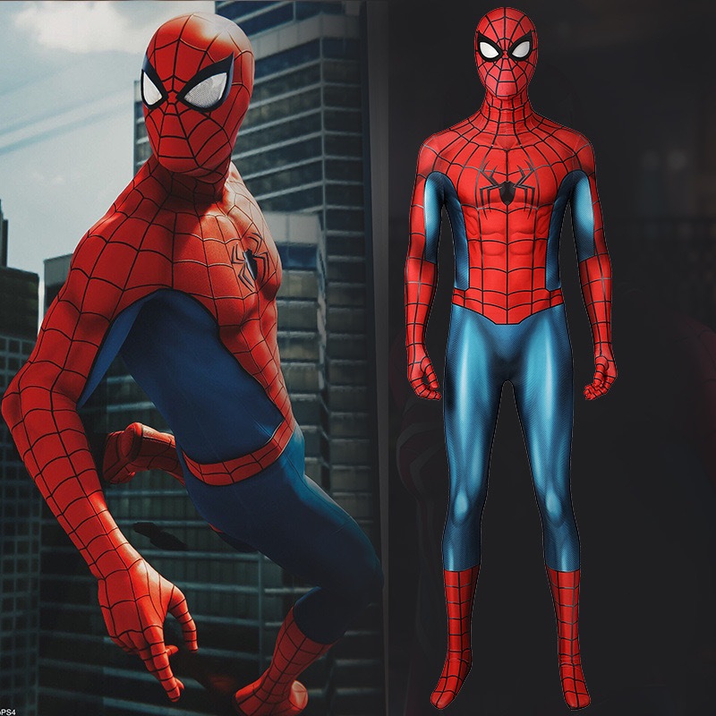 Jual Spider Man 3 Classic Final Swing Suit Cosplay Costume Cos Peter ...