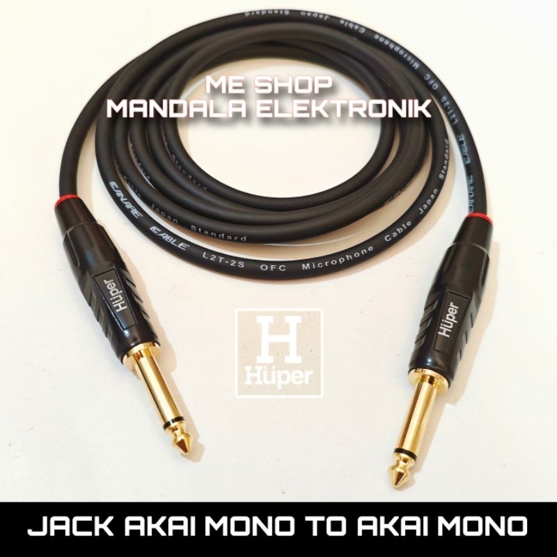 Jual KABEL JACK HUPER AKAI MONO TO AKAI MONO JACK BERKUALITAS | Shopee ...