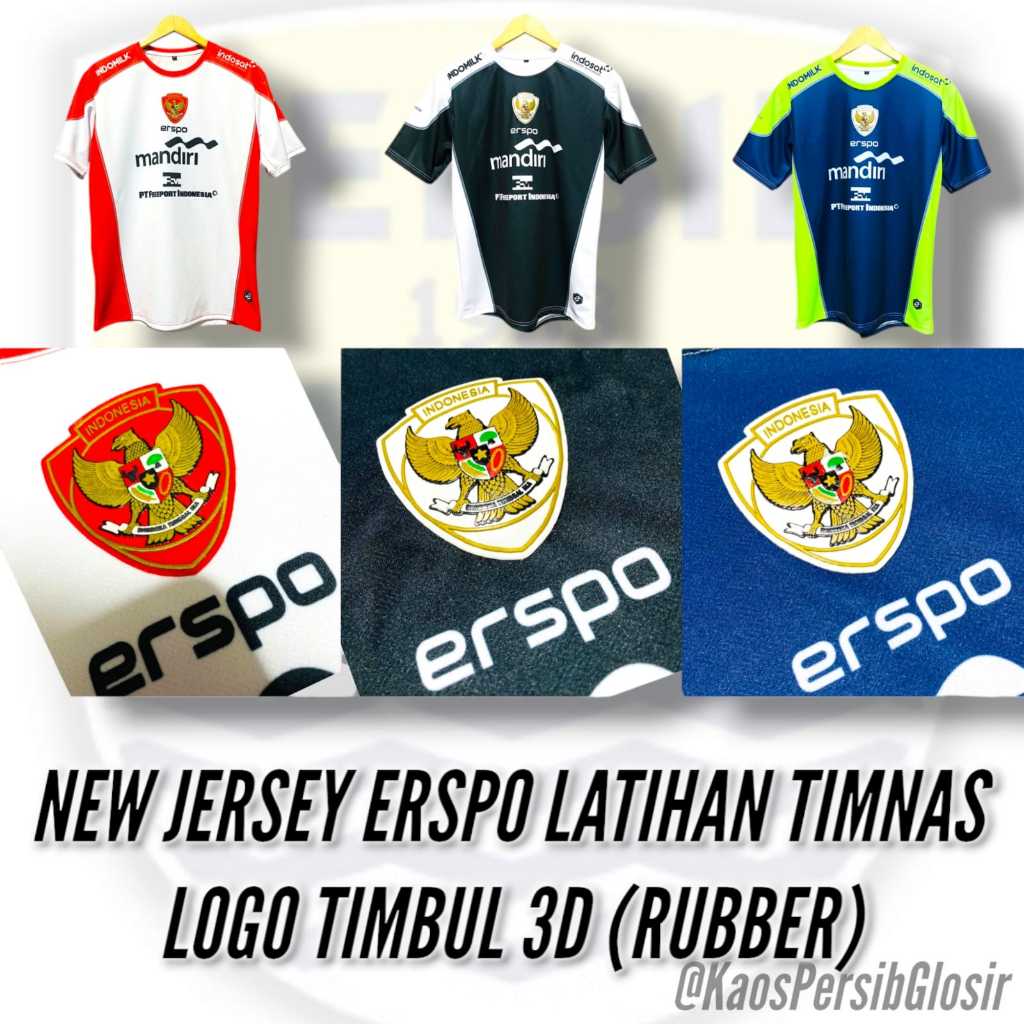 Jual CUCI GUDANG Jersey Latihan Timnas ERSPO 2024 PREE MATCH LOGO ...