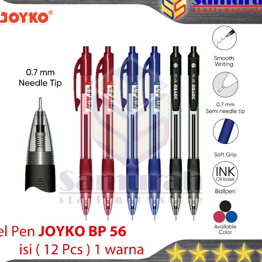 Jual SERBA MURAH Pulpen Cetek BP 56 Ball Pen BP56 7 mm Ballpen Click ...