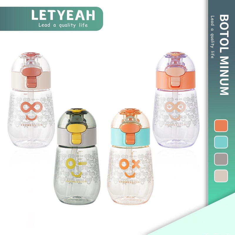 Jual 【Tritan-BPA FREE】LetYeah botol minum anak anti bocor portable lucu 380ml botol water BEBAS ...
