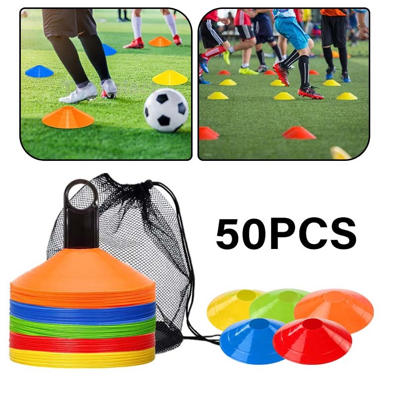 Jual Cone Sepak Bola 1 Set Isi 50 Cone Mangkuk Bola Cone Bola Mangkok ...