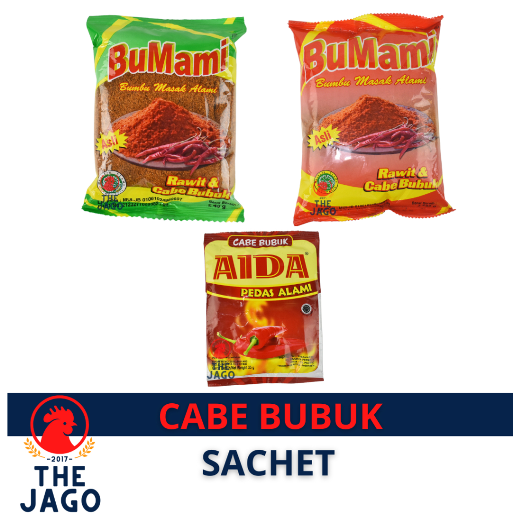 Jual Cabe Aida Bubuk Bumami Tabur Sachet Keripik Basreng 40gr | Shopee ...