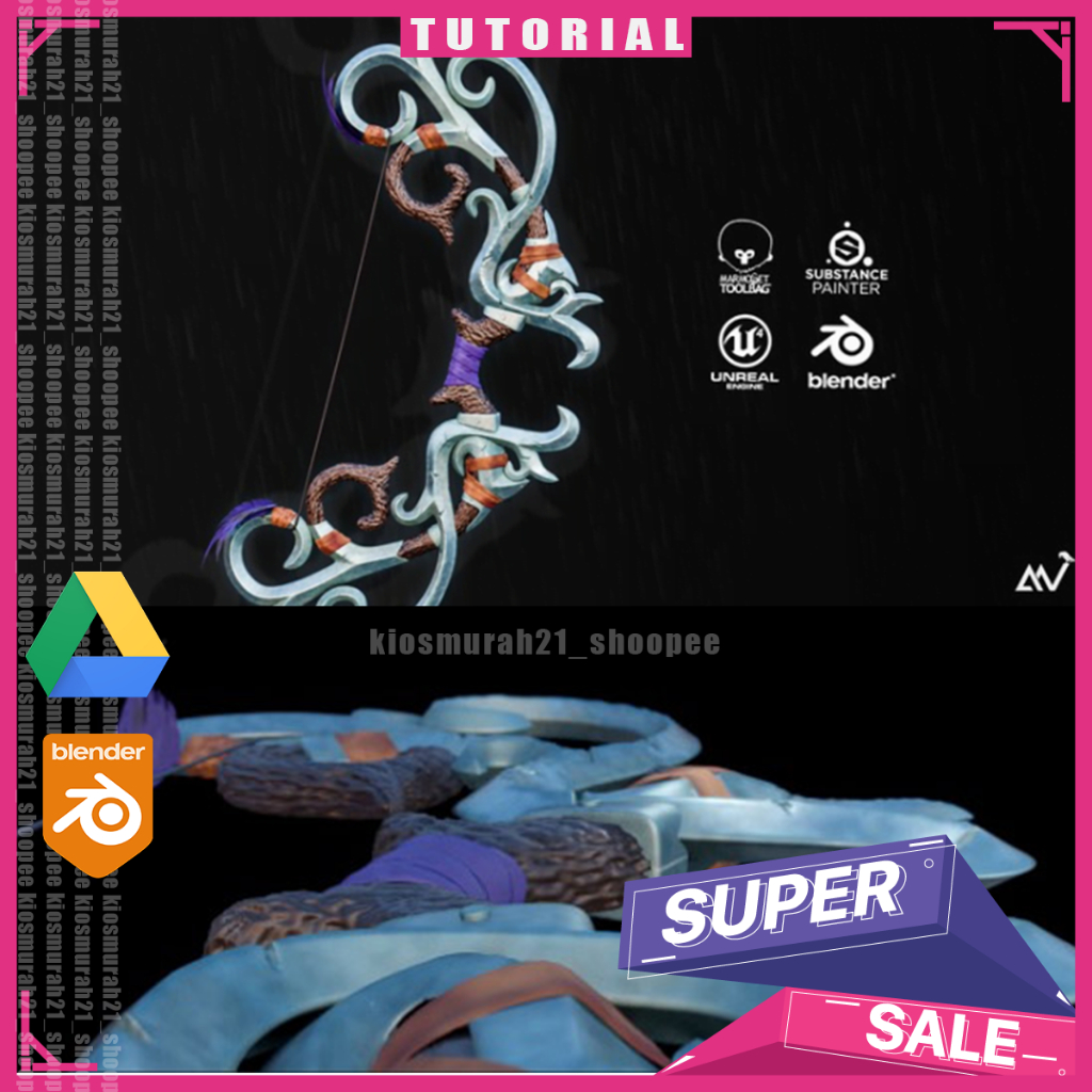 Jual Blender 2.8 and Substance painter - 3D modeling game assets - Blender 3D Tutorial | Shopee ...