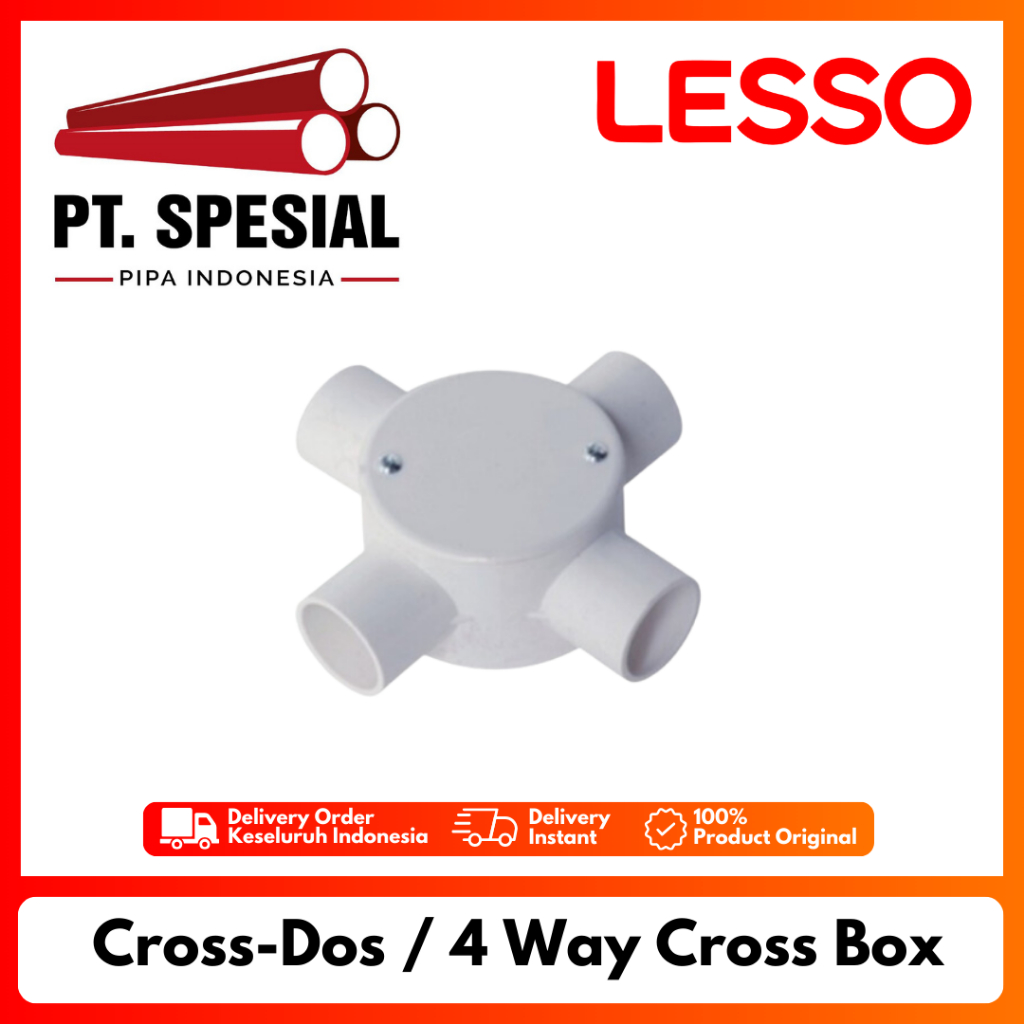 Jual Cross Dos dn20 Conduit Lesso / 4 Way Cross Dus / Cross Dos Conduit ...