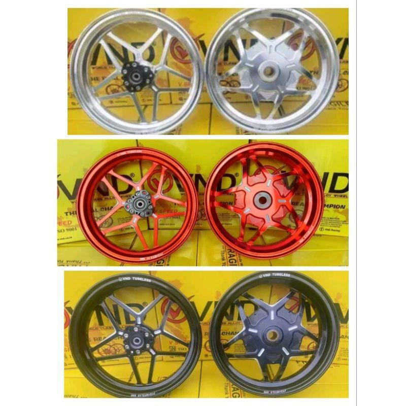 Jual VELG RACING VND V SPEED V1 2.15X12 & 2.50X12 RING 12 GRAND FILANO ...