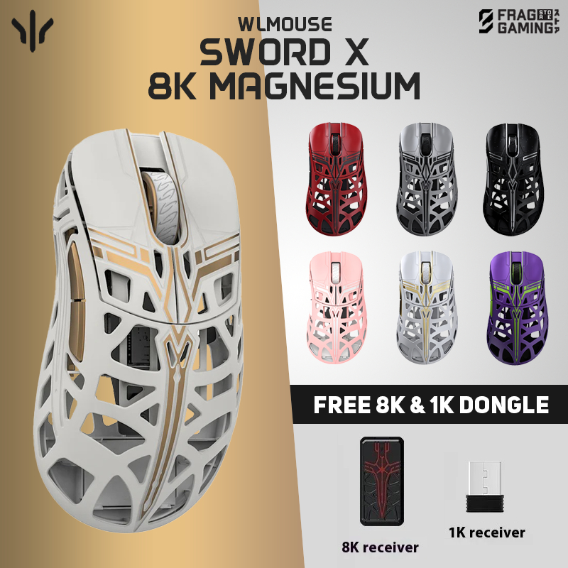Jual WL Mouse Sword X Magnesium 8K Ultra-lightweight Wireless Gaming ...