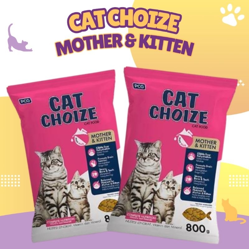 Jual CAT CHOIZE MOTHER & KITTEN vitamin minerals with milk 800gr ...