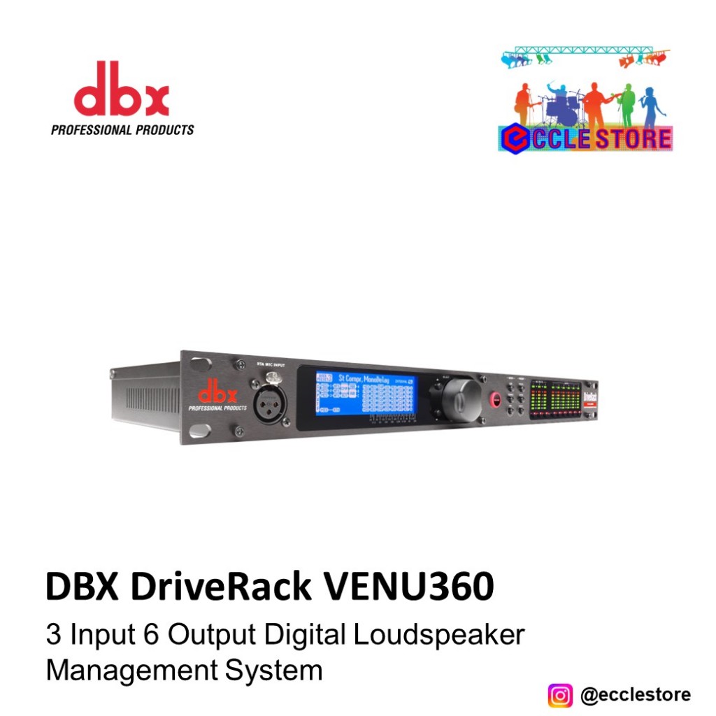 Jual DBX DriveRack VENU360 - 3 Input 6 Out Digital Loudspeaker Management System / DLMS / LMS ...