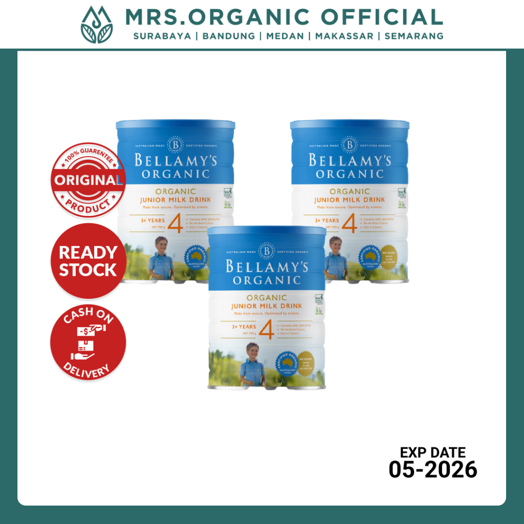 Jual Susu Formula Anak Organik Bellamys Bellamy Organic STEP 4 JUNIOR ...
