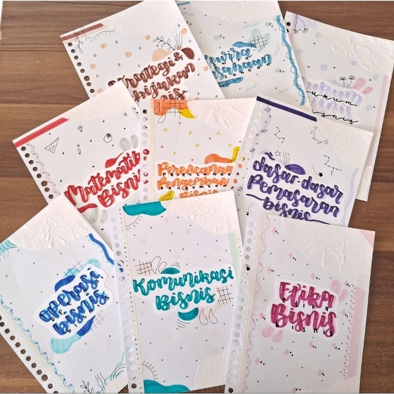 Jual Pembatas Binder A5 dan B5 (BUKAN PO) Bisa Request Desain | Shopee ...