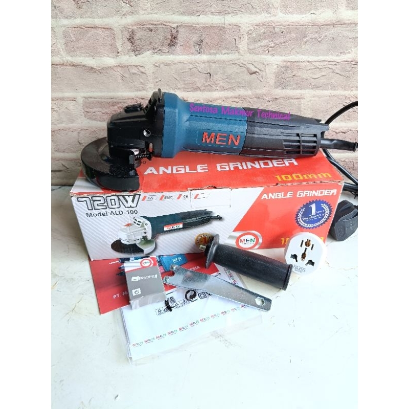 Jual MEN 4" Mesin Gerinda Grenda Gurinda Angle Grinder Tangan 4 Inchi ...