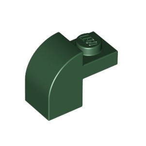 Jual Lego Dark Green Part 6091 Brick, Modified 1 x 2 x 1 1/3 with ...