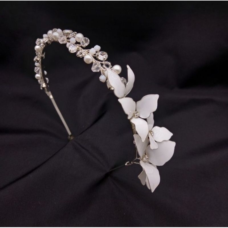 Jual Bando mahkota model bunga resin mewah BND60 | Shopee Indonesia