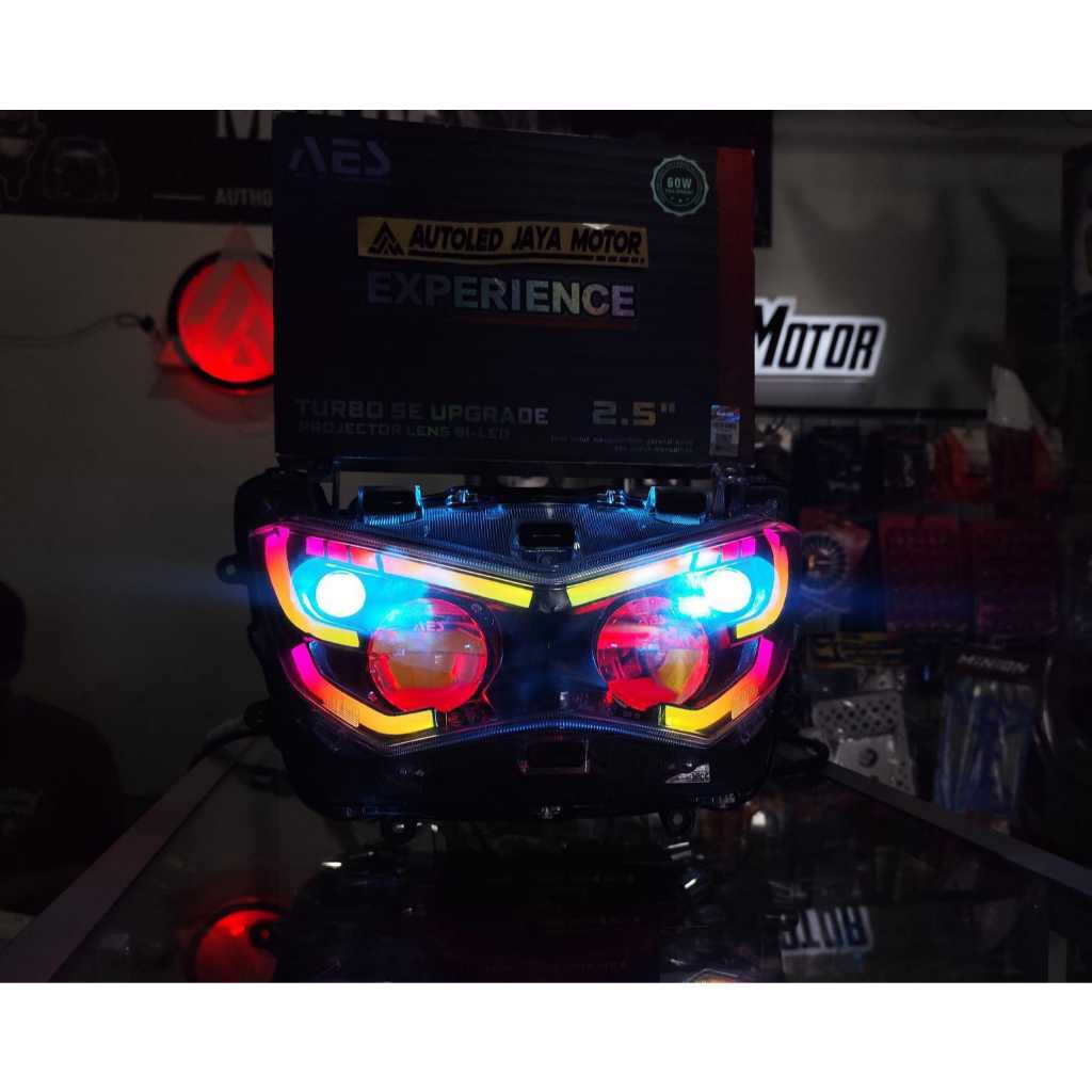 Jual REFLEKTOR BILED NEW N MAX | HEADLEMP COSTUM DOUBLE BILED PROJECTOR ...