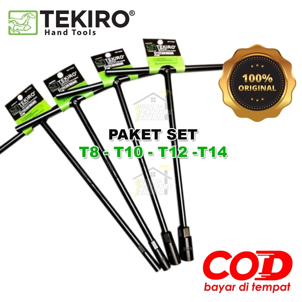 Jual KUNCI T SET TEKIRO ORIGINAL /Paket Kunci T Tekiro Sok T Tekiro 4Pcs 8 ,10 ,12 ,14 MM ...