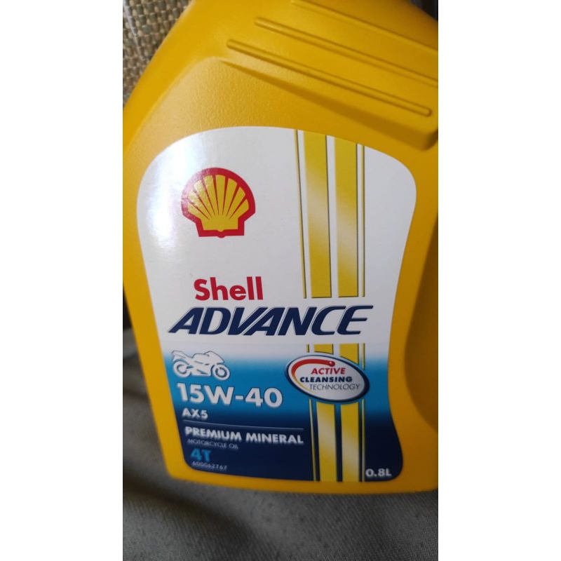 Jual OLI MESIN SHELL ADVANCE 15W-40 AX5 ISI 800 ML ORIGINAL | Shopee ...