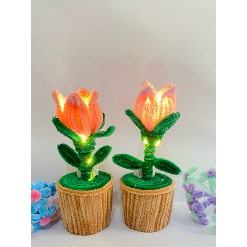 Jual lampu bunga tulip lampu tidur lampu hiasan(RANDOM) | Shopee Indonesia