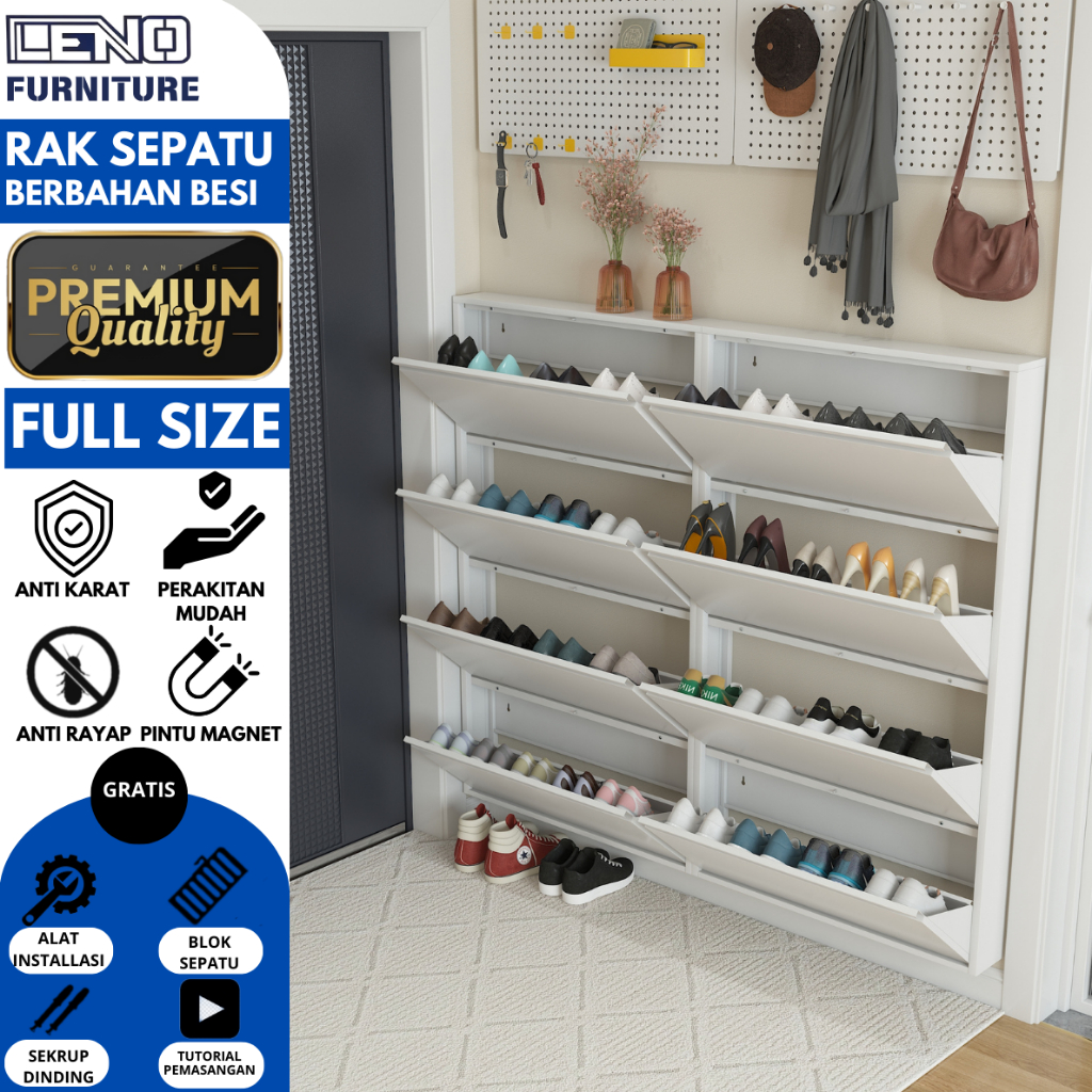 Jual RAK SEPATU BESI LEMARI SEPATU SUSUN TERTUTUP RAK SEPATU BESI KUAT ...