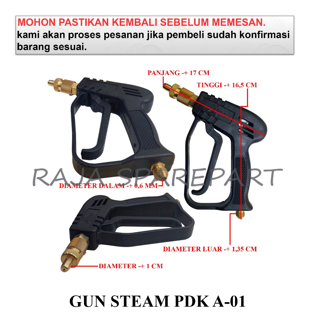 Jual GSP GUN STEAM JET CLEANER / SPRAY GUN JET CLEANER / GUN STEAM PDK ...